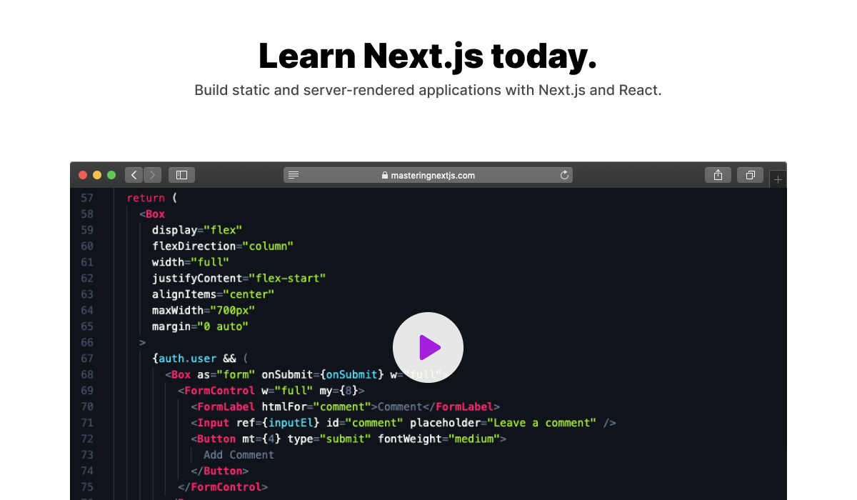 Learn Next js A Free Video Course On React And Next js 